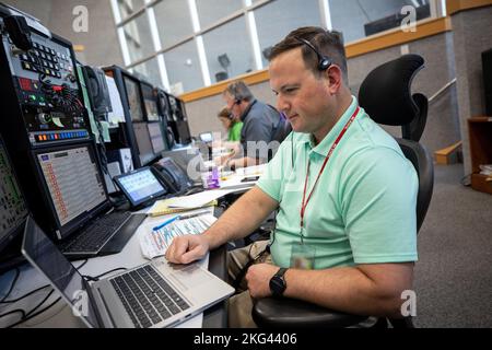 Artemis I startet Simulation. Artemis-Teams führen am 27. Oktober 2022 ...