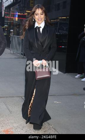 Jenna Ortega auf `Good Morning America`, um am Mittwoch über die neue ...