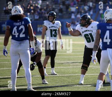 26. November 2022 – der Hawaii Rainbow Warriors Wide Receiver Jonah ...