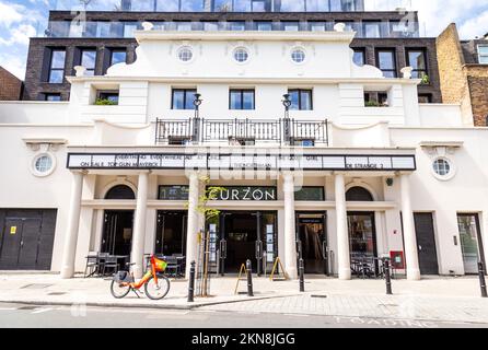 Das Curzon Hoxton-Kino, eine Nachbildung des alten Gaumont-Bilderhauses ...