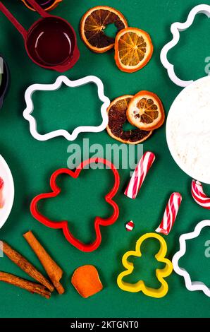 Zutatenset zum Kochen festlicher Xmaes-Lebkekse oder Stollen – Butter ...