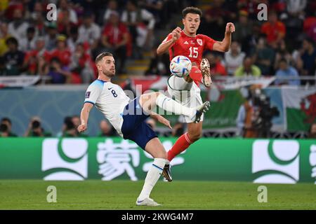 Doha, Katar, 29/11/2022, Ethan Ampadu beim FIFA-Weltmeisterschaftsspiel ...