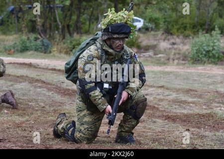 19.09.2017, Knin, Kroatien - Militärübung "SAVA STAR 17" von Kroatien ...