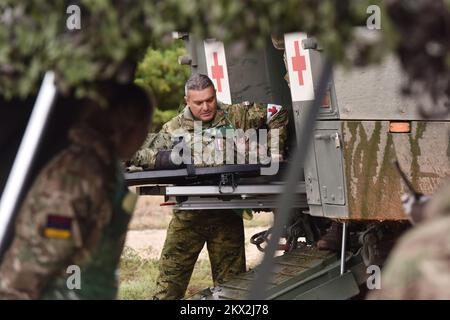 19.09.2017, Knin, Kroatien - Militärübung "SAVA STAR 17" von Kroatien ...