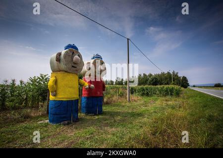 Die Figuren Pat und Mat aus dem berühmten Cartoon „A je to“ aus ...