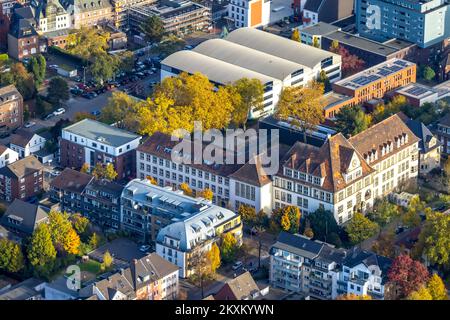 Luftaufnahme, VHS Bottrop, Kulturzentrum, Altstadt, Bottrop, Ruhrgebiet ...