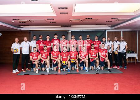 Volleyballspieler der kroatischen Volleyballmannschaft Ivan Raic ...