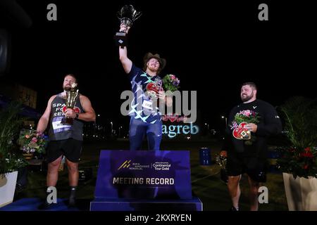 ZAGREB, KROATIEN - SEPTEMBER 13: 1.. Platz mit Sitzungsprotokoll, Ryan ...