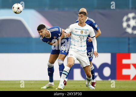 ZAGREB, KROATIEN - 06. SEPTEMBER: Kai Havertz von Chelsea und Bruno ...