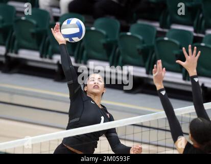 02. Dezember 2022: Alexa Edwards (1) von der University of the Pacific ...