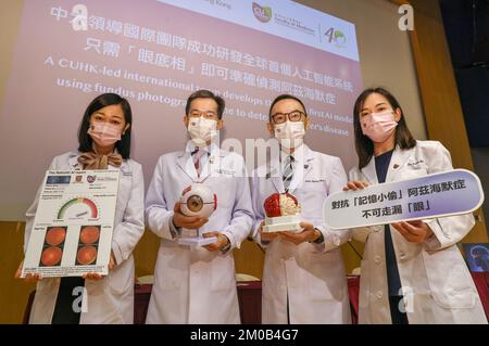 Von links entwickeln Dr. Carol Cheung Yim-Lui , Professor Clement Tham ...