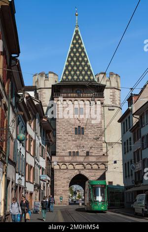Schweiz, Basel, Altstadt von Basel (linkes Ufer), Affenbrunnen am ...
