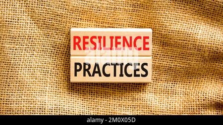 Symbol für Praktiken der Belastbarkeit. Das Konzeptwort Resilience ...