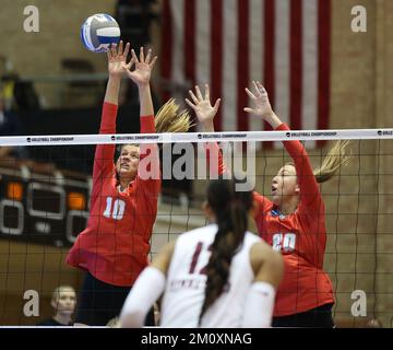 8. Dezember 2022: Ohio State Setter Mac Podraza (10) am 8. Dezember ...