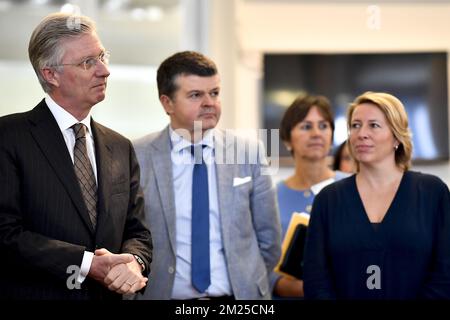 Open VLD's Bart Somers, sp.A's Bruno Tobback und sp.A's Joris ...