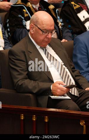 Der Bürgermeister von Gent Daniel Termont und der Vorsitzende von Gent ...