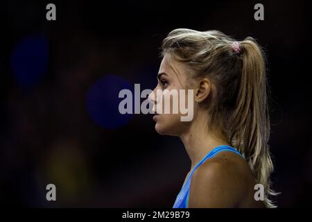 Julia Levchenko aus der Ukraine wurde am dritten Tag der ...