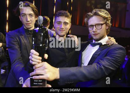 20150911 - OOSTENDE, BELGIEN: Loic Bellemans (2L), Sebastian Van Dun ...