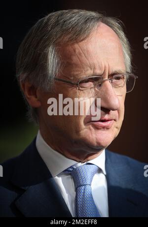 Marcel Miller, Vorsitzender von Alstom Benelux, stellte sich vor einem Besuch beim Alstom ...