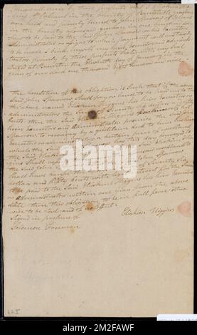 Deed of property in Barnstable sold to Benjamin Hathaway by Stephen ...