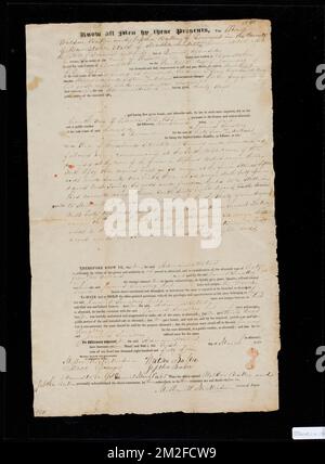 Immobilienurkunde in Dennis, verkauft an Reuben (auch Rubin, Ruben ...