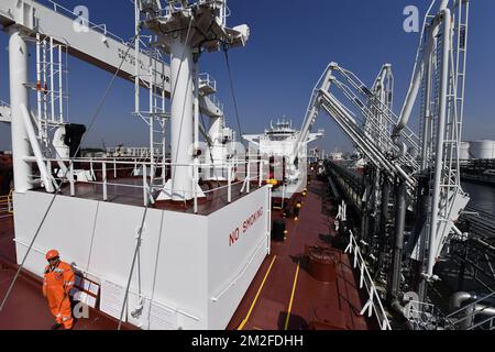 Abbildung zeigt die Cap Quebec, ein Suzemax-Tankschiff der Euronav ...