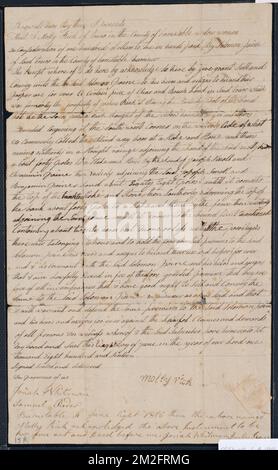 Deed of property in Truro sold to Joshua Rich of Truro by Hannah Dyer ...