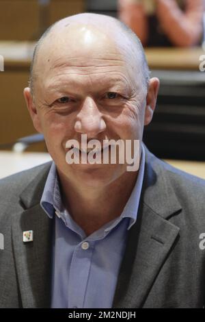 Der Bürgermeister von Vilvoorde, Hans Bonte, bildete während eines ...