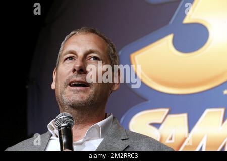 Studio 100 CEO Gert Verhulst auf einer Pressekonferenz der ...