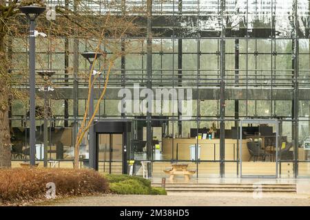 Abbildung zeigt den Hauptsitz von Swift, Society for Worldwide ...