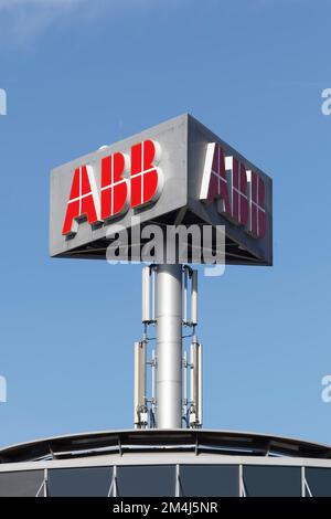 ABB Ltd, Asea Brown Boveri, Logo on Building, Power and Automation ...