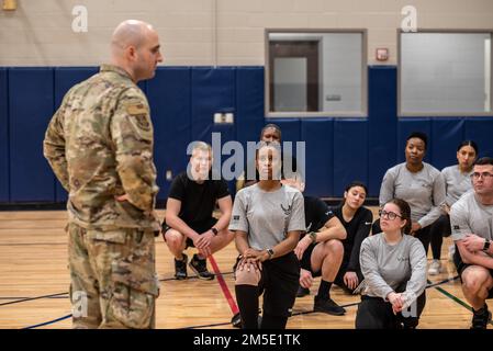 USA Air Force Trainees mit dem Air Tanken Wing Development and Training ...