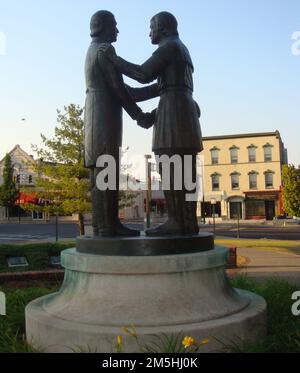 Lincoln Heritage Scenic Highway - Lincoln Statue in Springfield. Diese ...