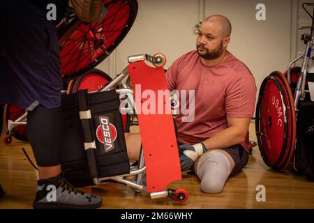 US-Rentner Army Capt. Dandy Wilson, Team U.S., spielt am 9. April 2022 ...