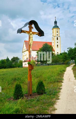 Wallfahrtskirche Maria Bruennlein, Wemding, Noerdlinger Ries, Bayern ...