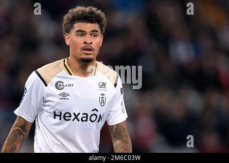 LILLE - Noah Holm von Stade Reims während des Spiels der französischen ...