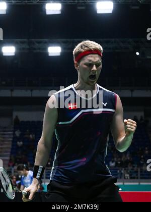 (230110) -- KUALA LUMPUR, 10. Januar 2023 (Xinhua) -- Japans Nishimoto ...