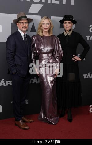 Director Todd Field, from left, Cate Blanchett, and Nina Hoss pose for ...