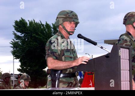 GENERALLEUTNANT Leon J. LaPorte, Kommandeur des III. Korps und Fort ...