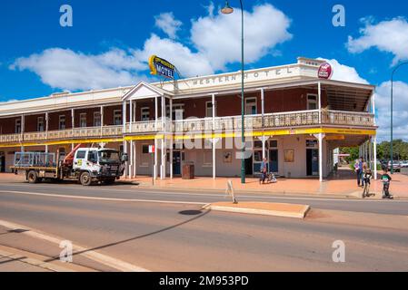Das zum Kulturerbe gehörende Great Western Hotel im viktorianischen ...