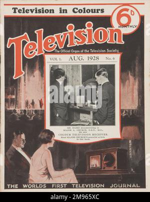 Titelseite des Fernsehmagazins, „die weltweit erste Fernsehzeitschrift ...