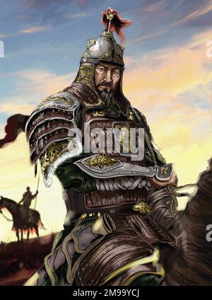 Mongolische Krieger in Rüstung Stockfotografie - Alamy