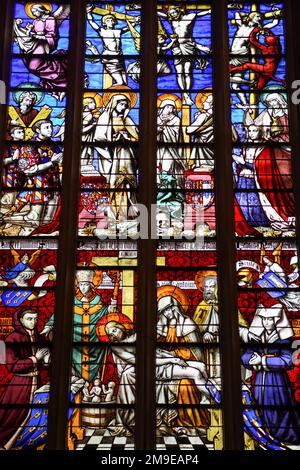 Buntglas Hospital Hotel - Dieu Chapel Basilica Lyon Frankreich. Die ...