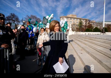 Lawyer Kristen Waggoner of the Alliance Defending Freedom, right ...