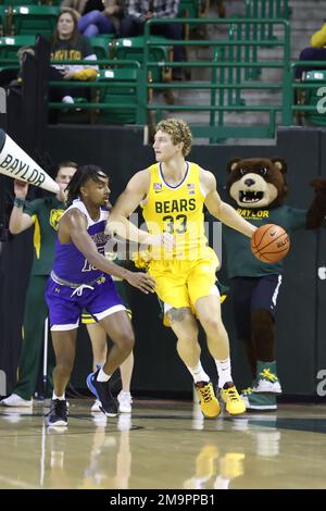 Baylor forward Caleb Lohner (33) scores over UC Santa Barbara guard ...