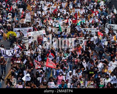 People march in remembrance of the Tlatelolco student massacre, in ...