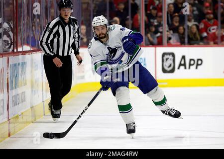 Vancouver Canucks' Kyle Burroughs (44) and Ottawa Senators' Brady ...