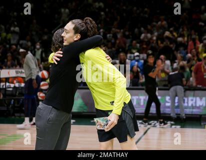 Seattle Storm general manager Talisa Rhea talks about guard Sue Bird ...