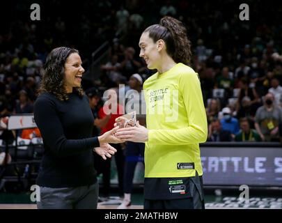Seattle Storm general manager Talisa Rhea talks about guard Sue Bird ...