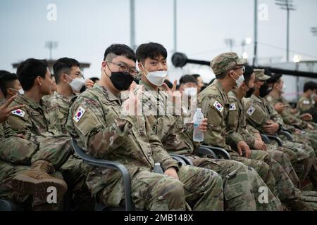 KATUSA und USA Soldaten feiern den 72. Jahrestag des Koreakrieges und ...